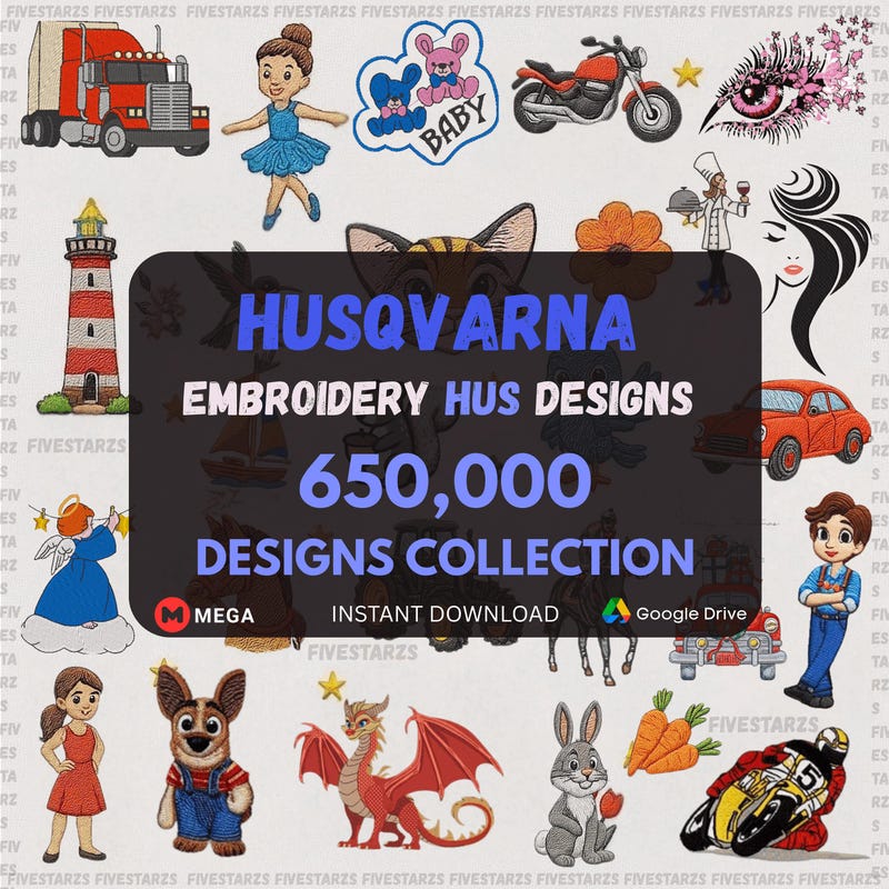 Husqvarna Embroidery Designs - Etsy