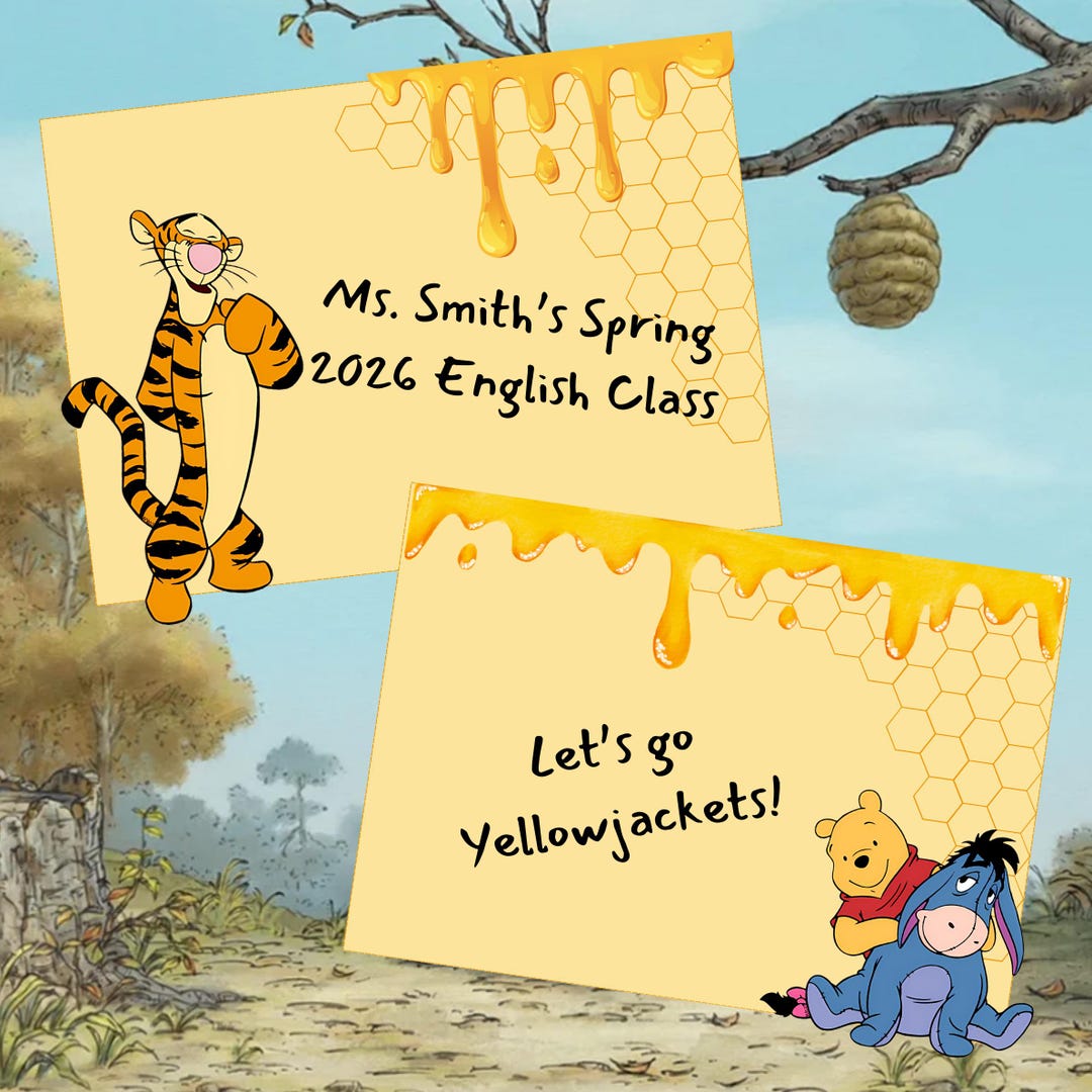 Winnie the Pooh Inspired Door Decs for Ras and Teachers - Etsy