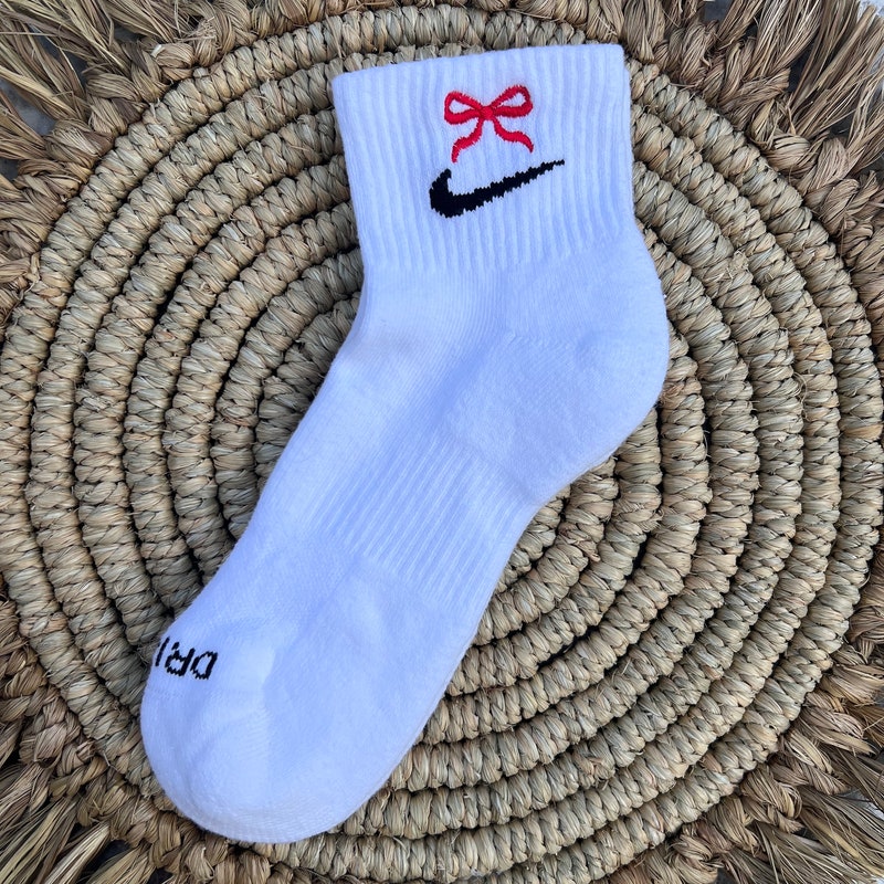 Red Bow for Socks - Etsy