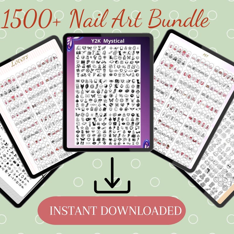 Nail Sticker Designs - Etsy UK