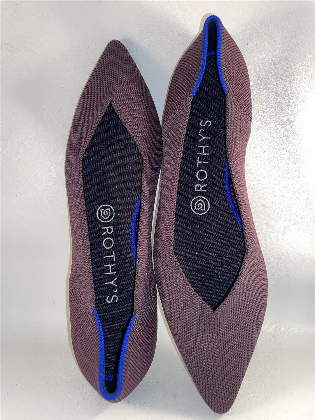 Rothy's Point Birdseye Beet Purple Women's Shoes Flats Loafers Slip Ons ...