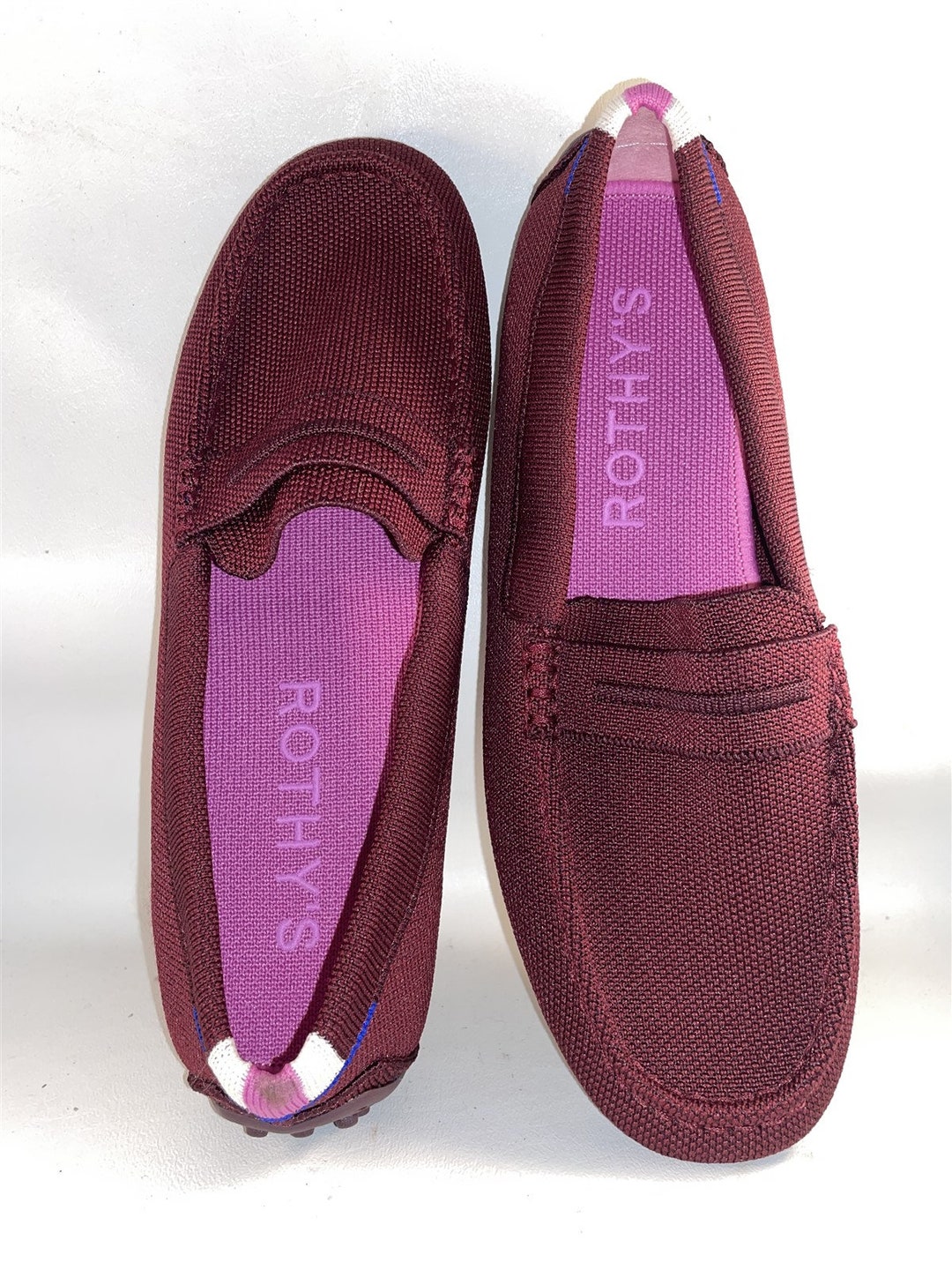 Rothy's Driver Burgundy Merlot Women's Shoes Flats Loafers Slip Ons ...