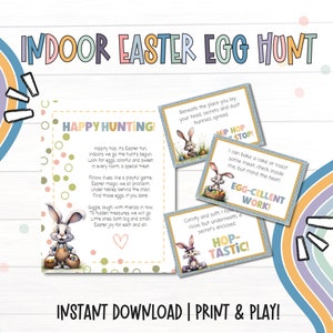 Indoor Easter Egg Hunt | Easter Scavenger Hunt | Easter Activity ...