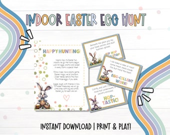 Indoor Easter Egg Hunt Easter Scavenger Hunt Easter Activity Easter ...