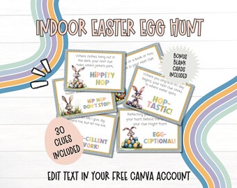 Indoor Easter Egg Hunt Easter Scavenger Hunt Easter Activity Easter ...