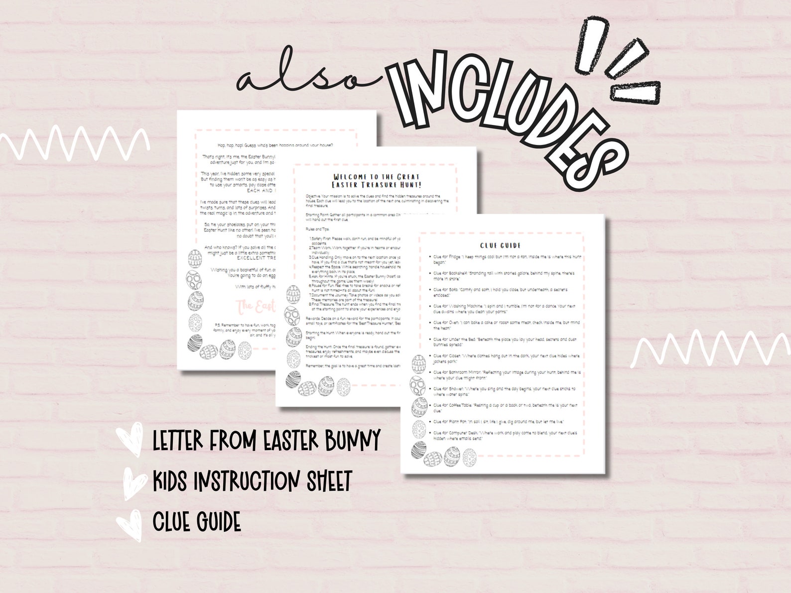 Indoor Easter Egg Hunt Easter Scavenger Hunt Easter Activity Easter ...