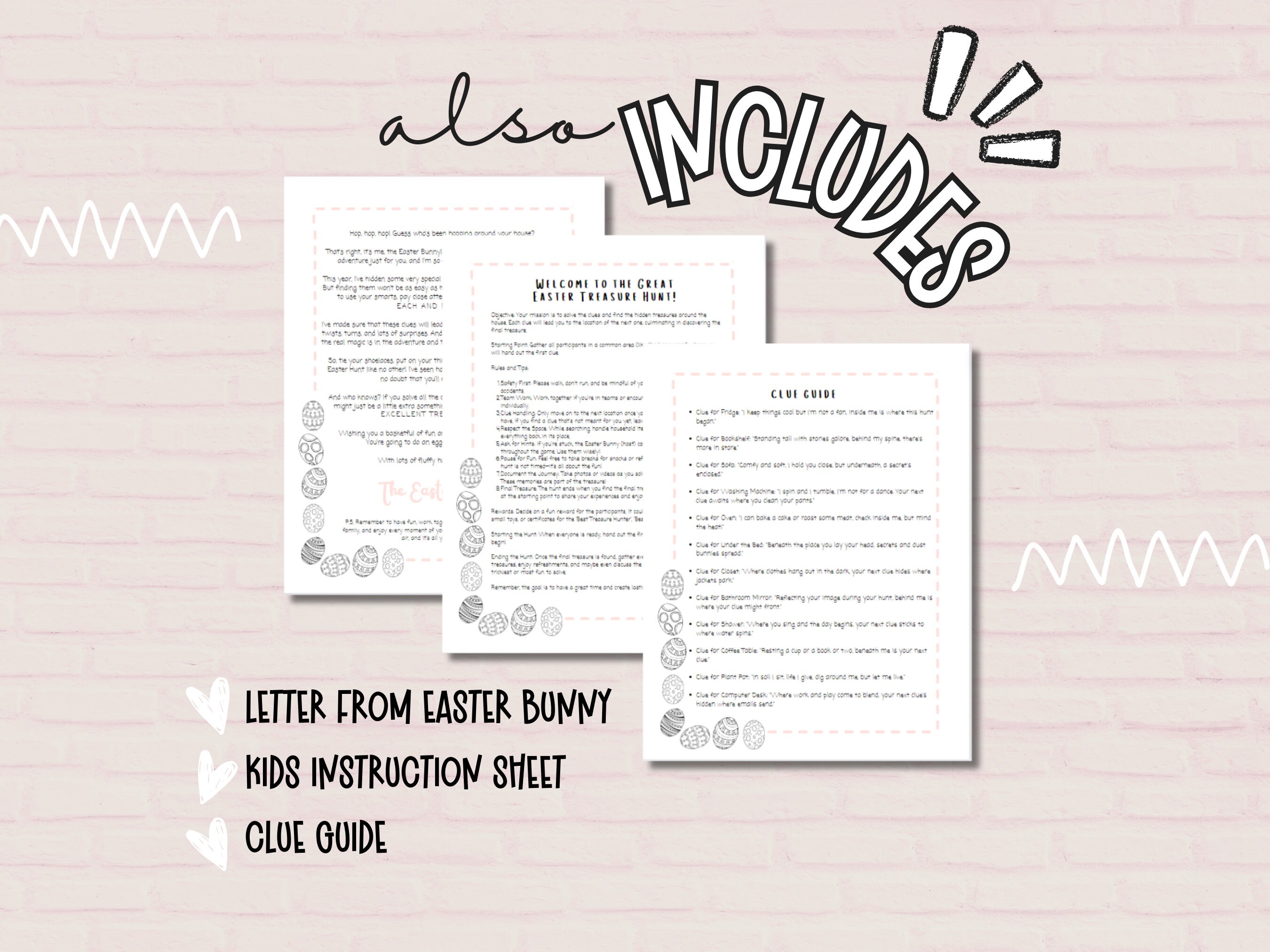 Indoor Easter Egg Hunt Easter Scavenger Hunt Easter Activity Easter ...