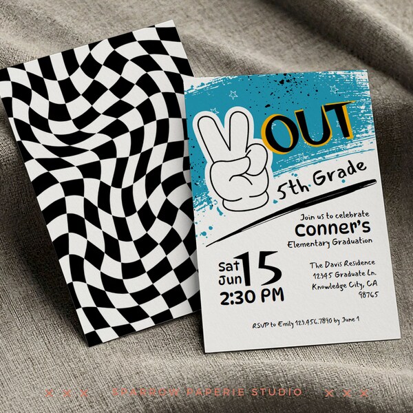 Grade School Graduation Invitation - Etsy