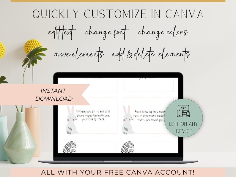 Indoor Easter Egg Hunt Easter Scavenger Hunt Easter Activity Easter ...