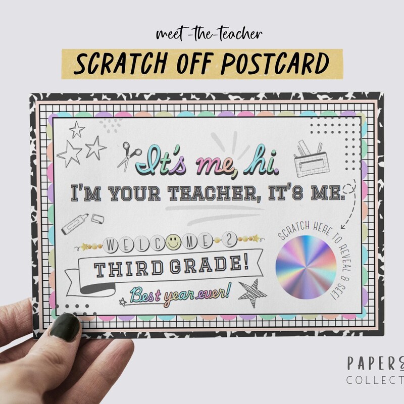 Scratch Teacher Reveal - Etsy