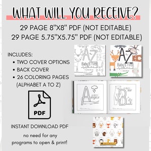 Baby Shower Guest Book Alternative Coloring Book Sign Baby Sprinkle ...