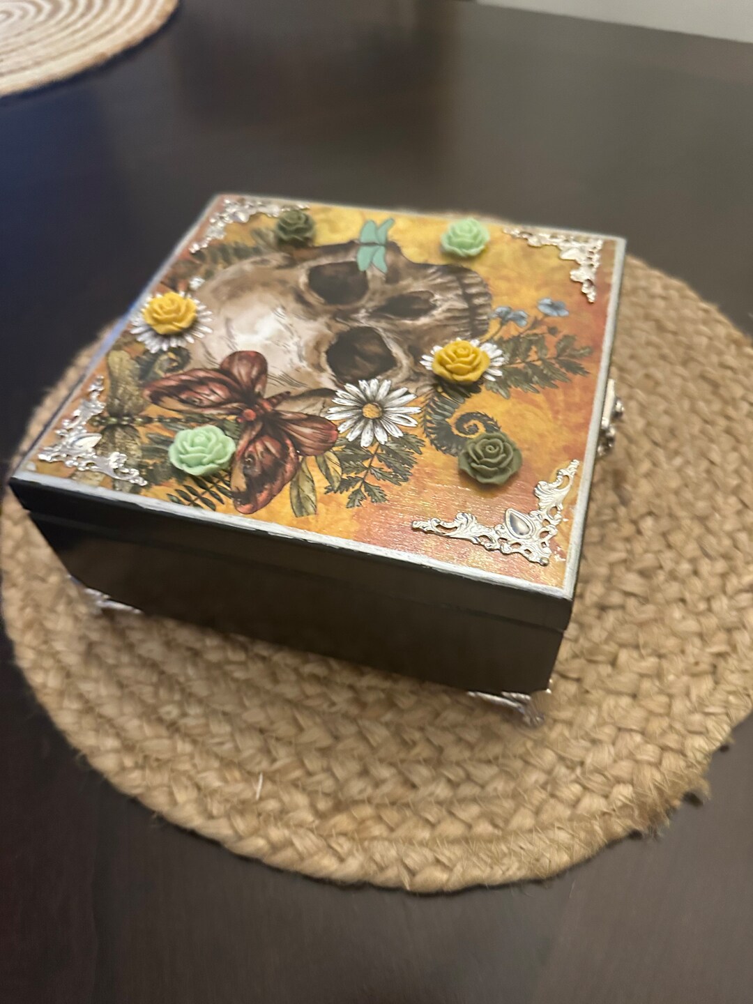 Skull Theme Cigar Box Upcycled Cigar Box gothic Cigar Box - Etsy