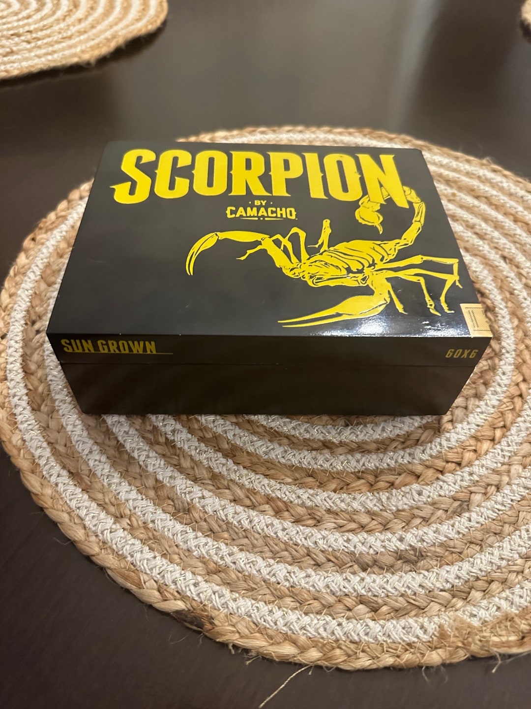 Camacho Scorpion Empty Cigar Box Black Man Cave Upcycled Cigar Box - Etsy