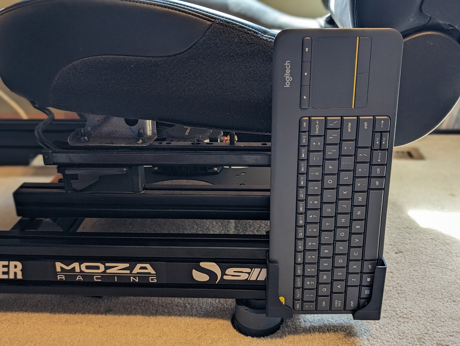 Keyboard Holder / Mount for Sim Rig for 8020 Aluminum Extrusion ...