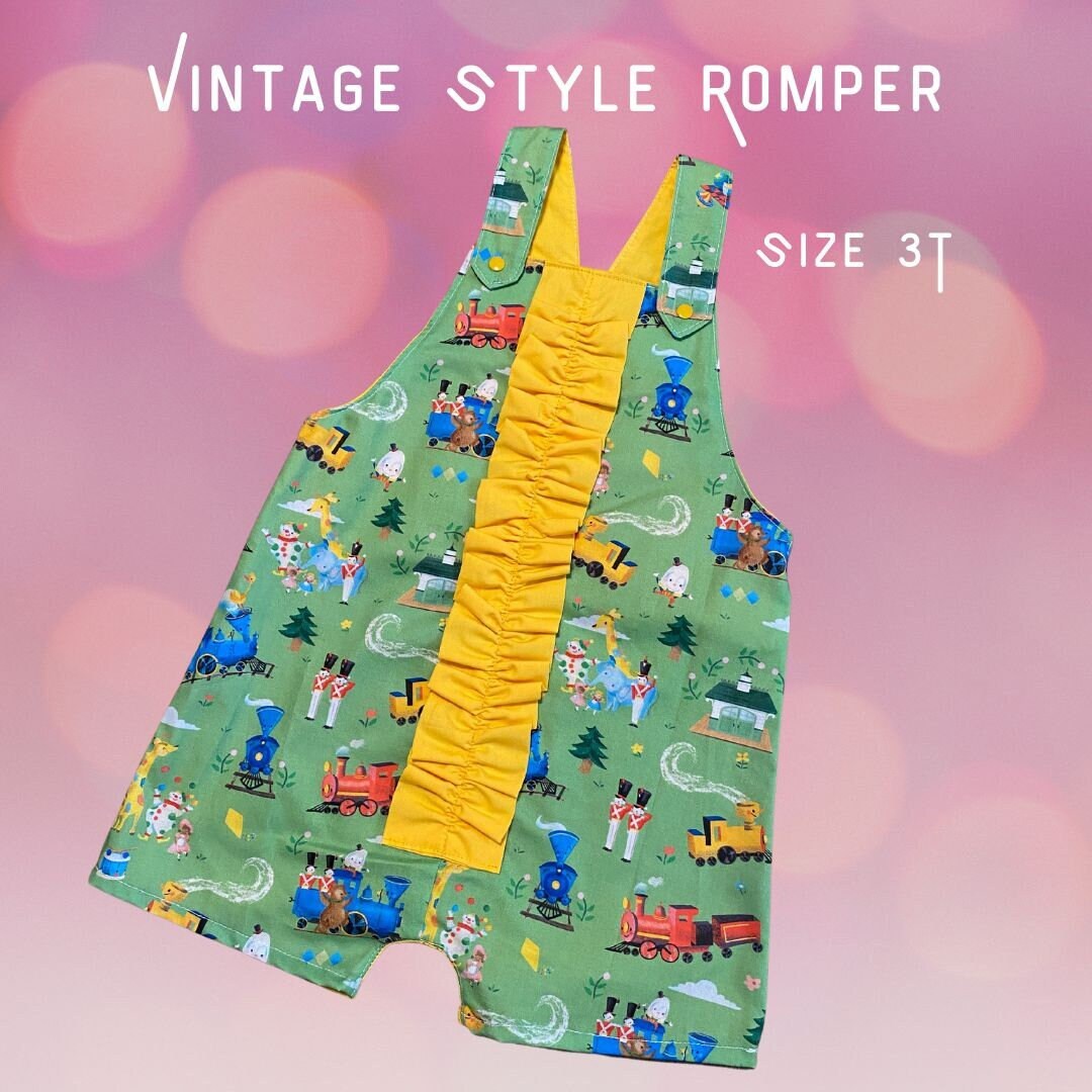 VTG Style Disney Inspired Little Engine That Could Shortall Romper ...
