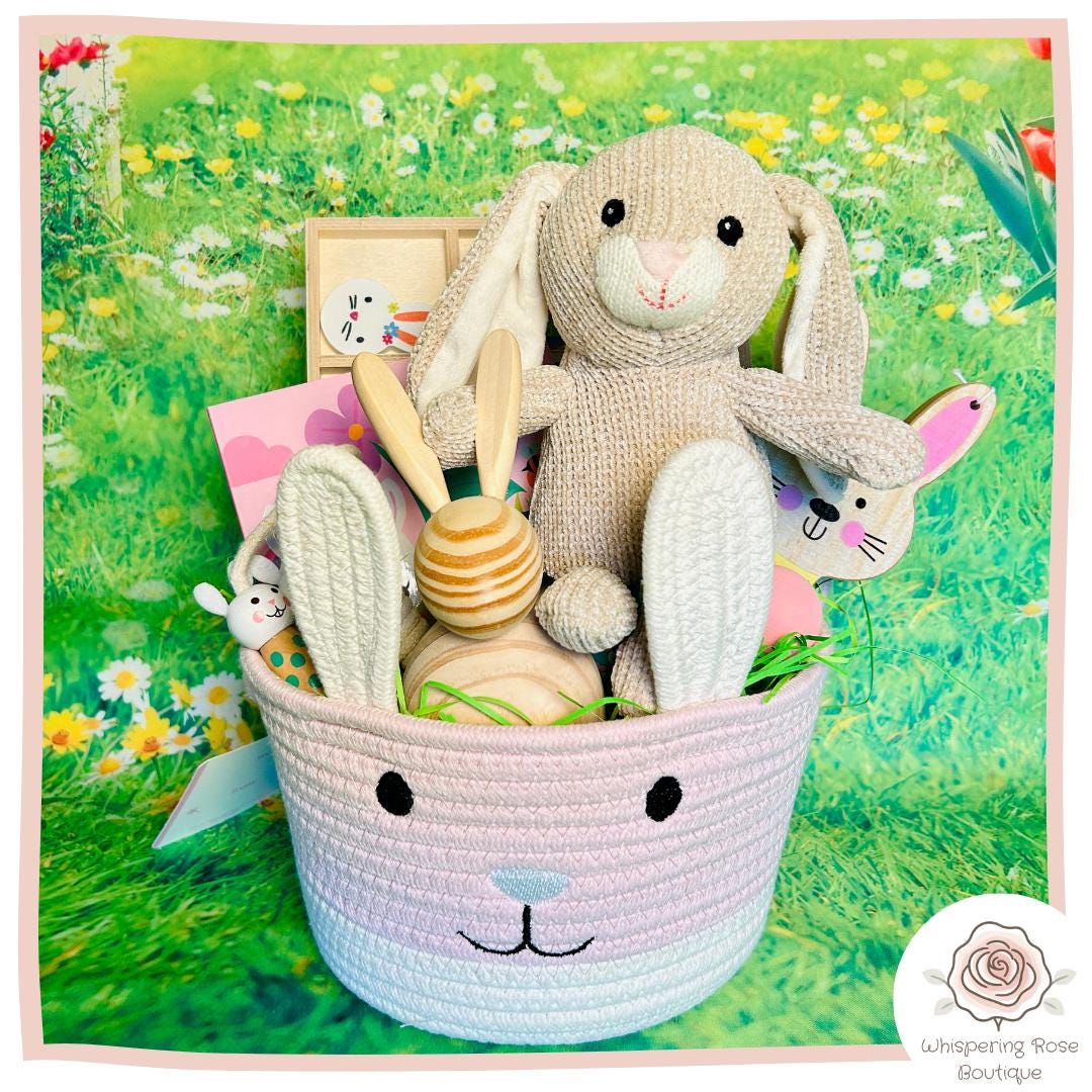 Prefilled Custom Hand-picked Kids Easter Basket – Unique Gift for Ages ...
