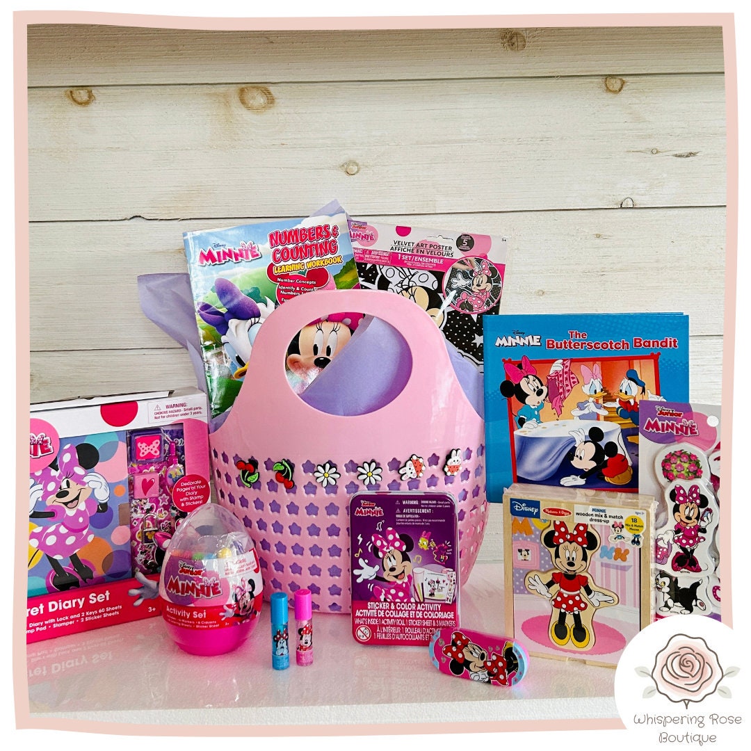 Easter Basket/minnie Mouse Gift Bundle/custom/birthday Set/ Gift Basket ...