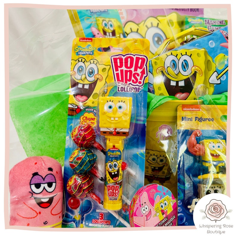 Spongebob Gift Experience This Prefilled Spongebob Gift Bundle Basket ...
