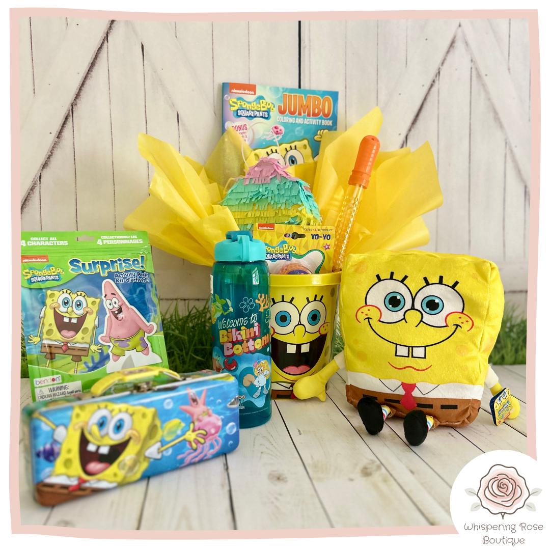 Spongebob Birthday Gift Bundle for Kids – Plush, Coloring Set, Piñata ...