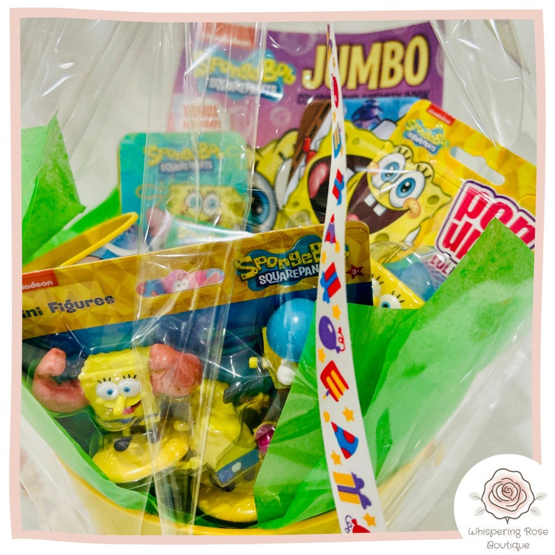 Spongebob Gift Experience This Prefilled Spongebob Gift Bundle Basket ...