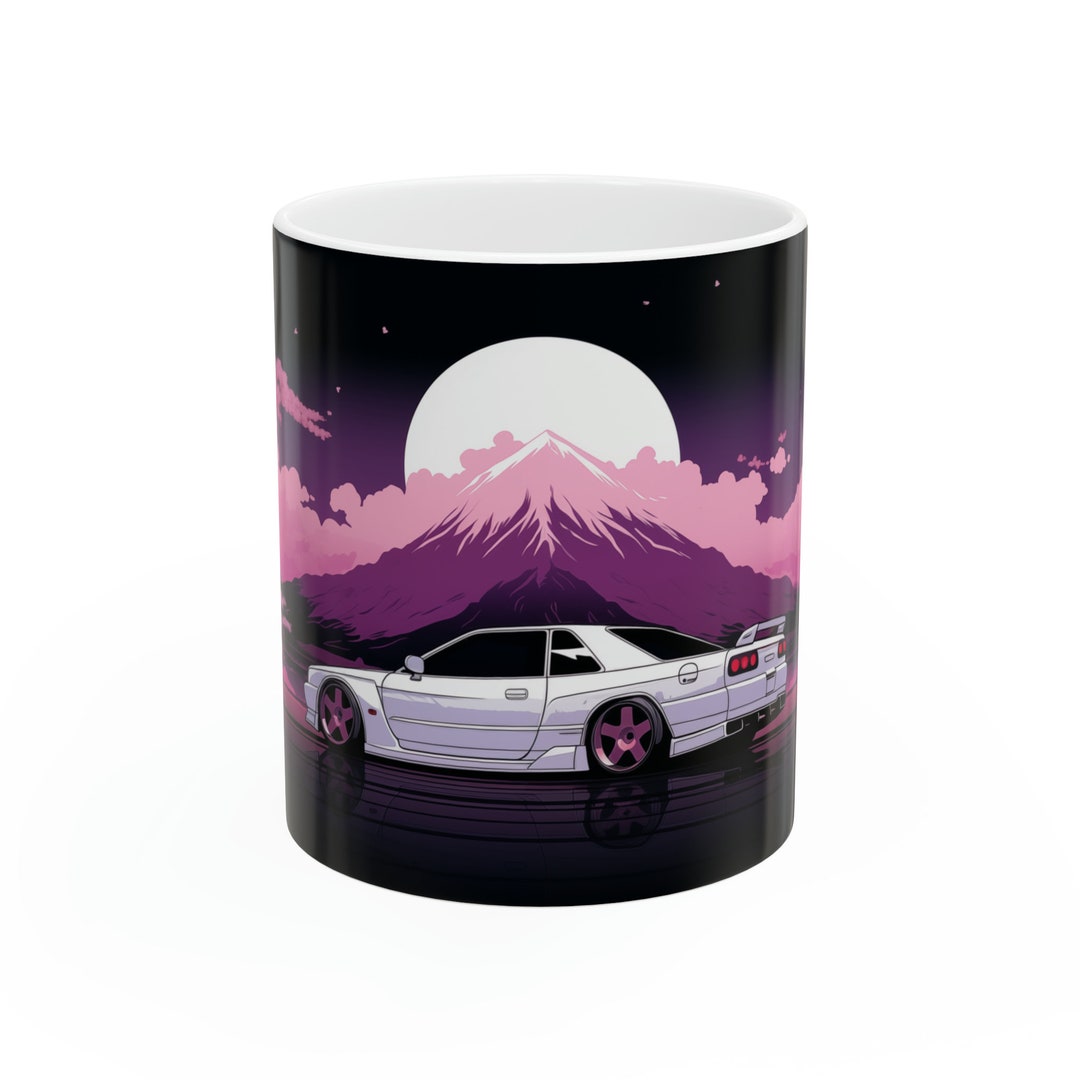 Ceramic Mug, 11oz Cherry Blossom JDM Car Design - Etsy