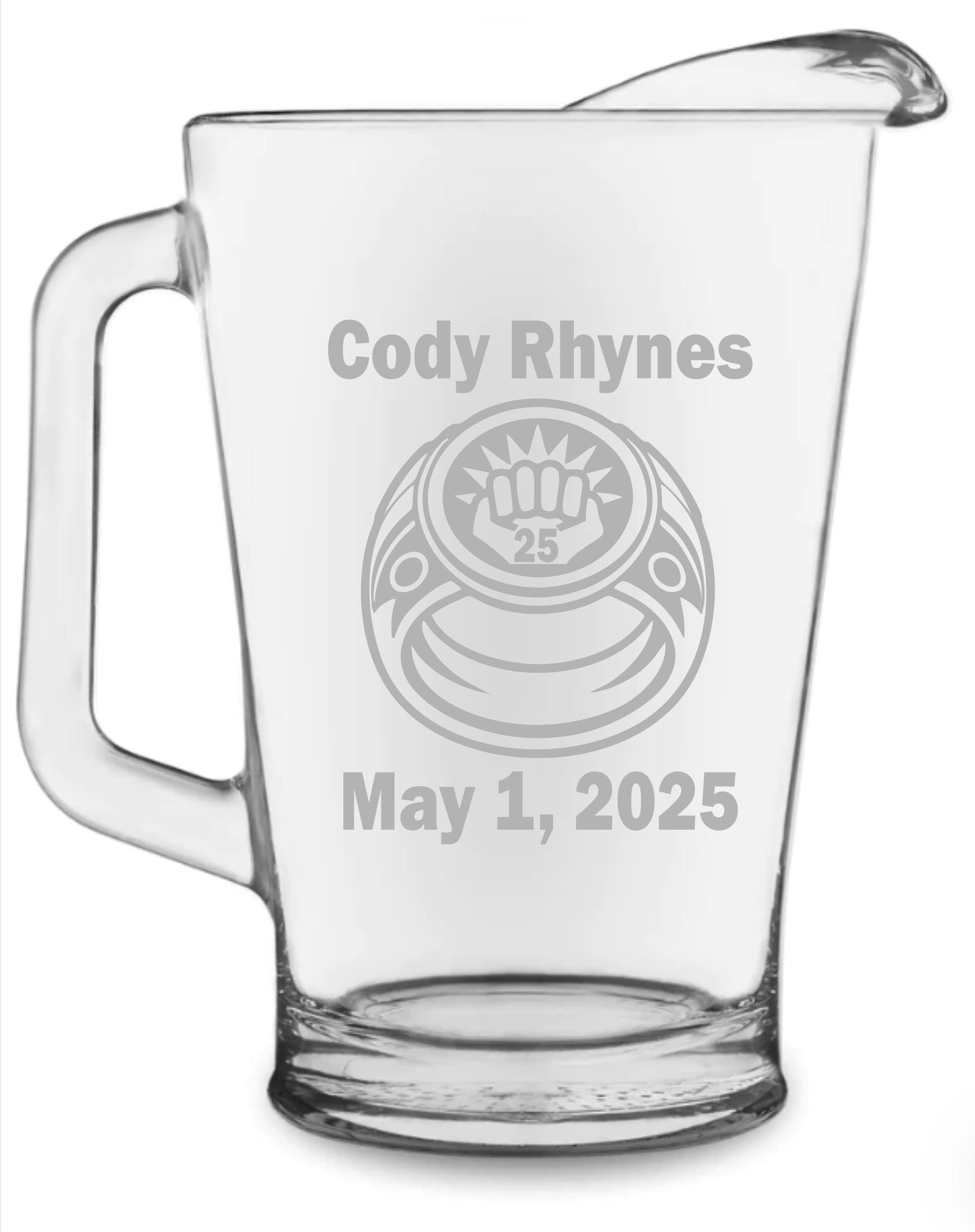 Personalized Etched Ring Dunk Pitcher - Etsy