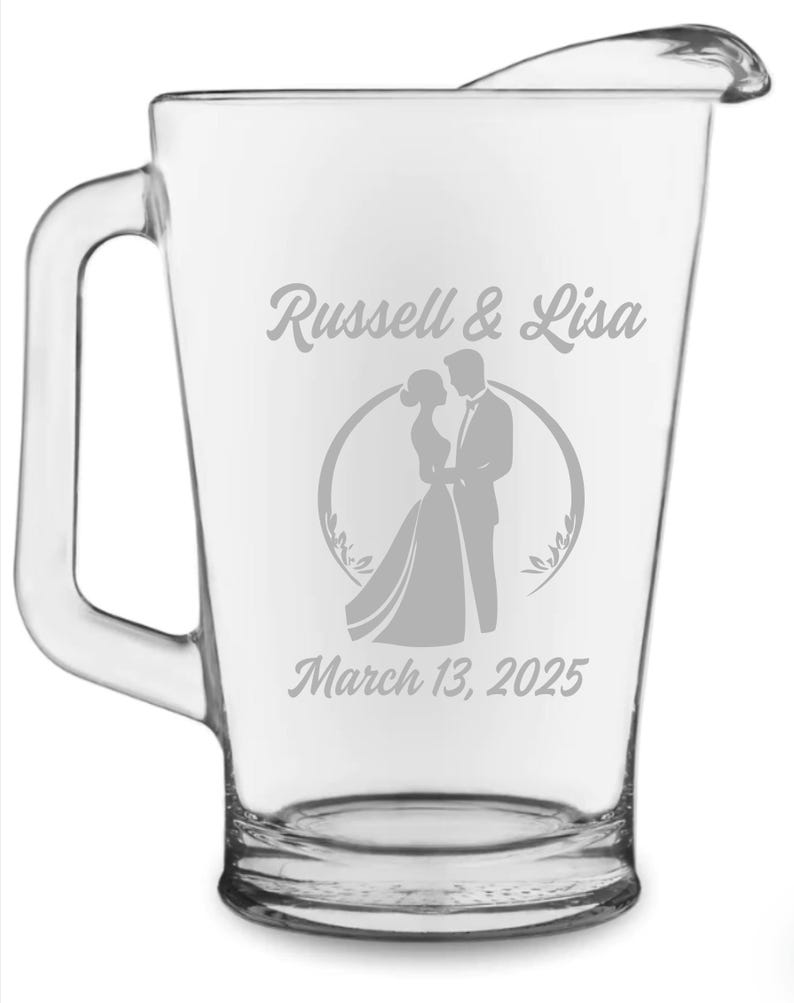 Personalized Etched Ring Dunk Pitcher - Etsy