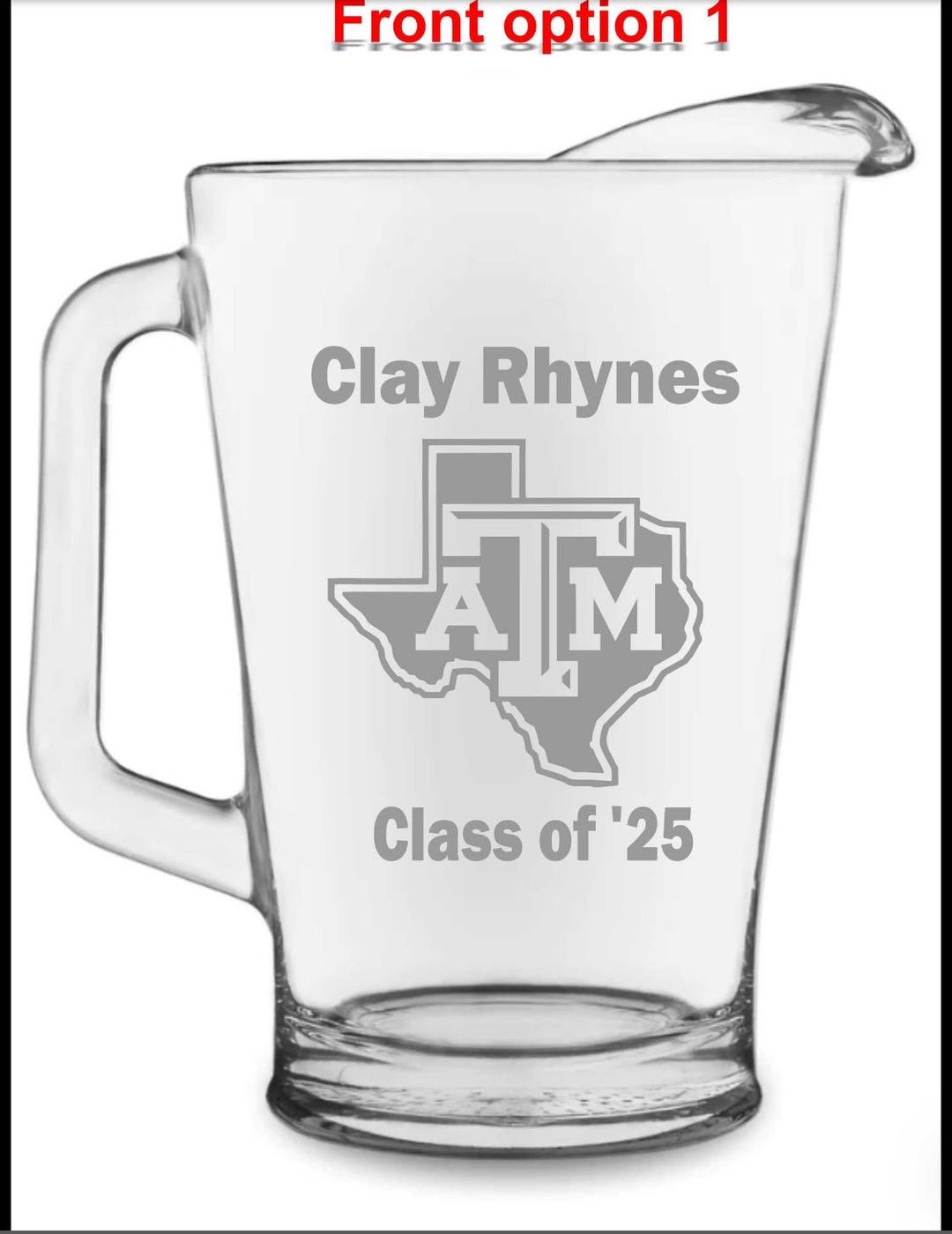 Personalized Etched Ring Dunk Pitcher - Etsy