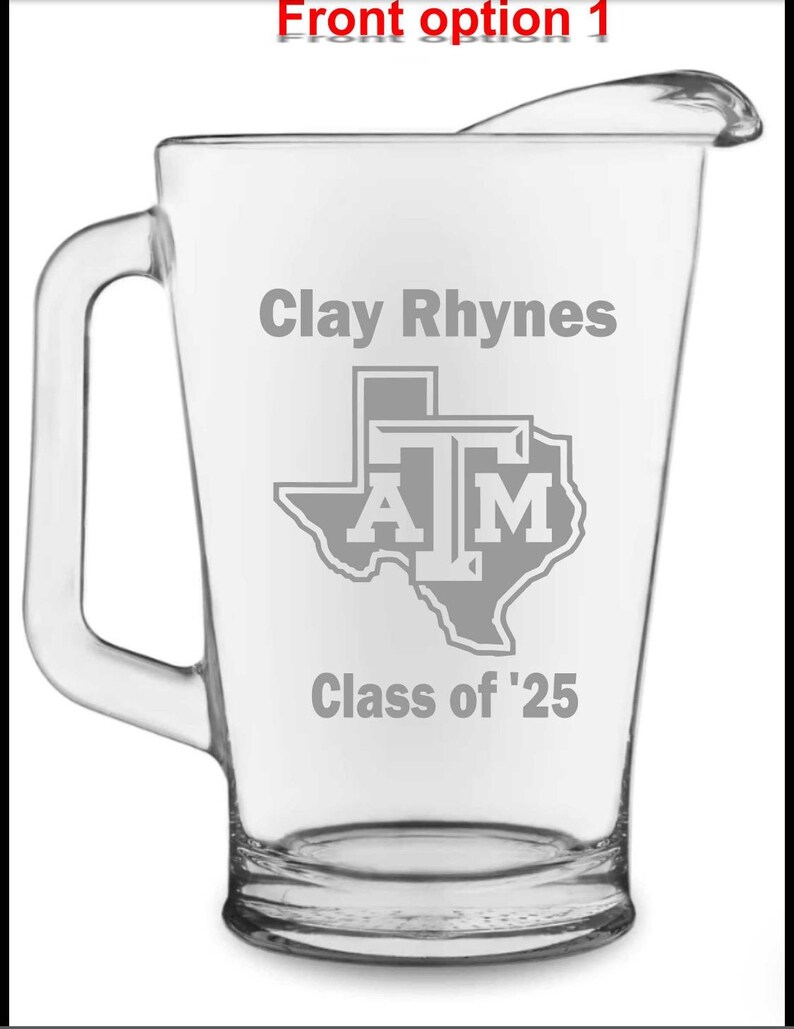 Personalized Etched Ring Dunk Pitcher - Etsy