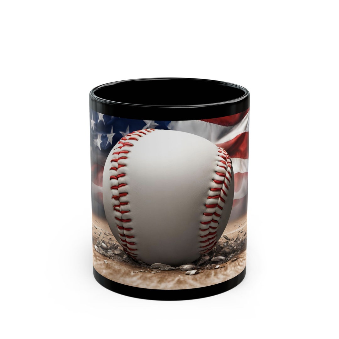 3D Baseball & Stadium With Shatter American Flag Design, Perfect Gift ...
