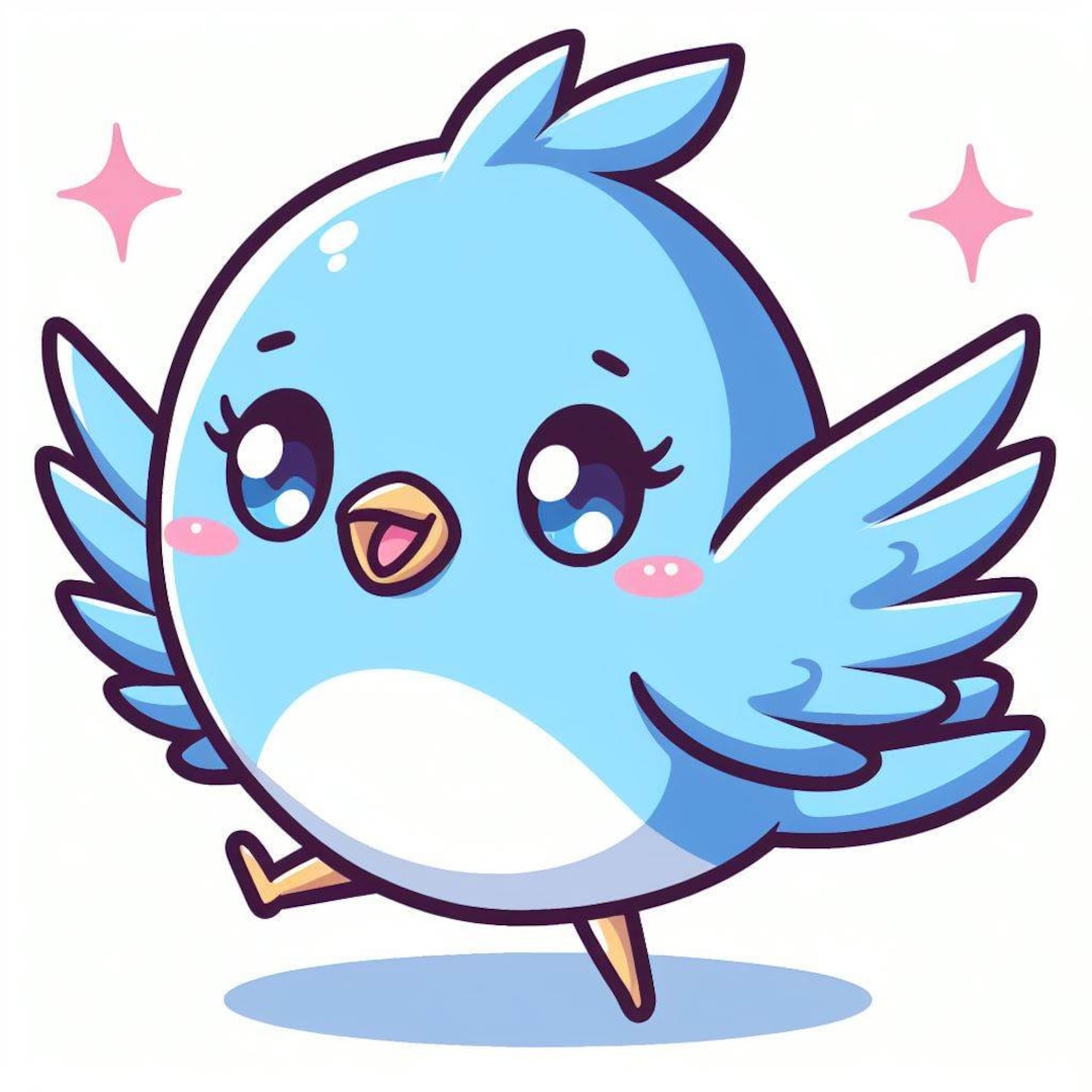 2 Cute & Kawaii Bird Design TEMPLATES (TRANSPARENT PNG) (4k High ...