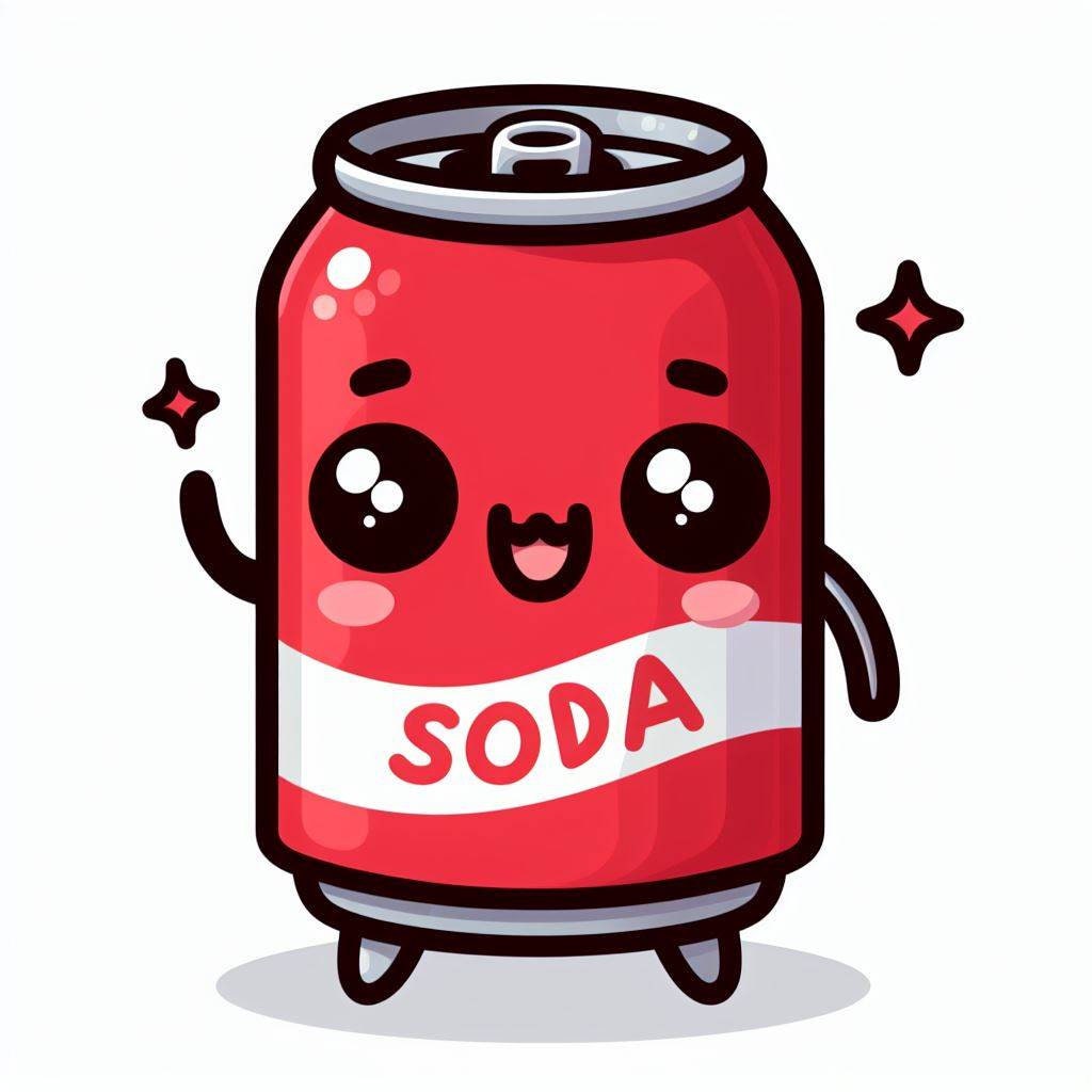 2 Cute & Kawaii Soda Can Design TEMPLATES (TRANSPARENT PNG) (4k High ...