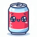 2 Cute & Kawaii Soda Can Design TEMPLATES TRANSPARENT PNG 4k High ...