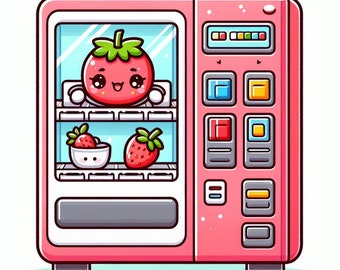 2 Cute & Kawaii Strawberry Design TEMPLATES TRANSPARENT PNG 4k High Resolution - Etsy Canada