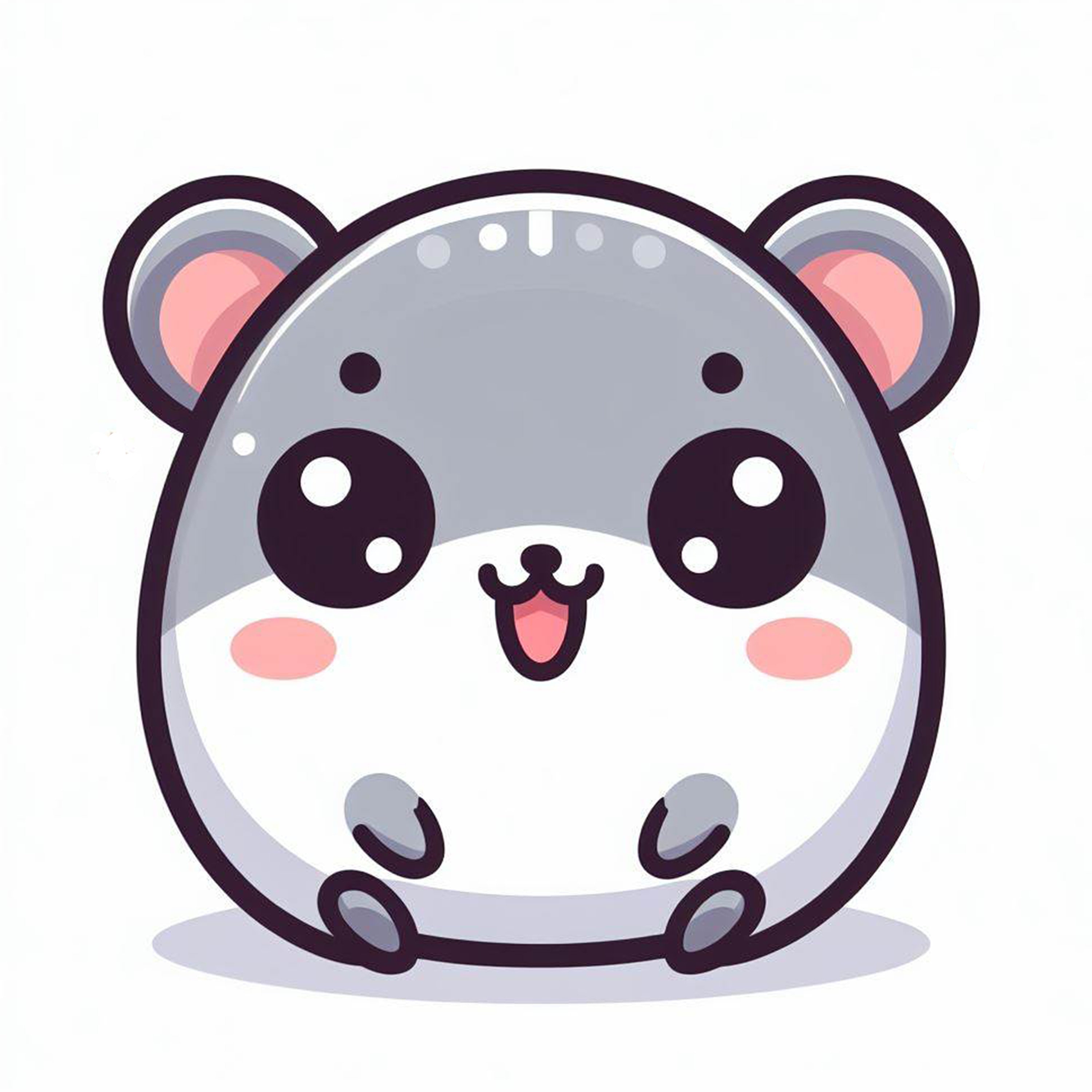 2 Cute & Kawaii Hamster Design TEMPLATES (TRANSPARENT PNG) (4k High ...