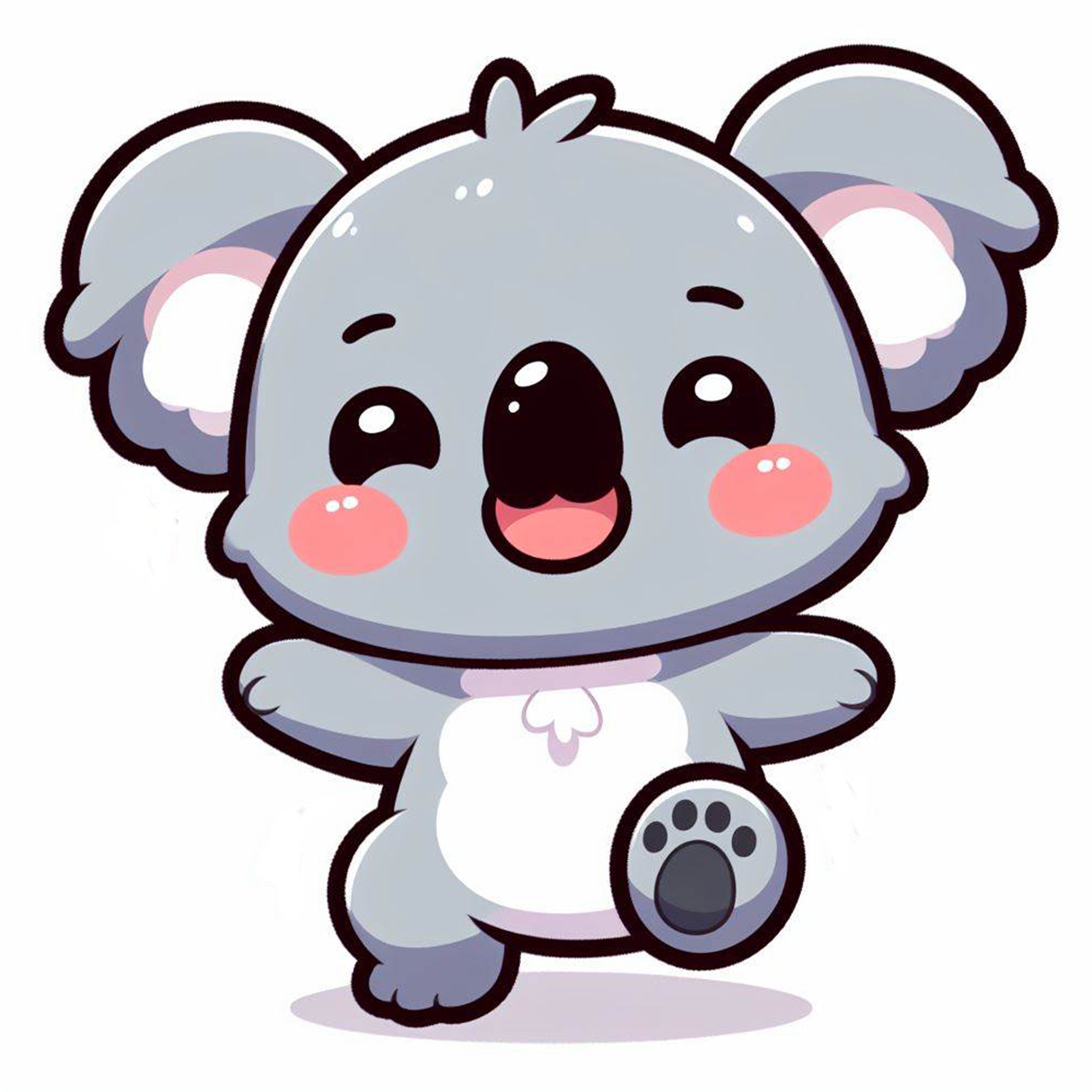 2 Cute & Kawaii Koala Bear Design TEMPLATES (TRANSPARENT PNG) (4k High ...