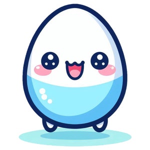 2 Cute & Kawaii Easter Egg Design TEMPLATES (TRANSPARENT PNG) (4k High ...