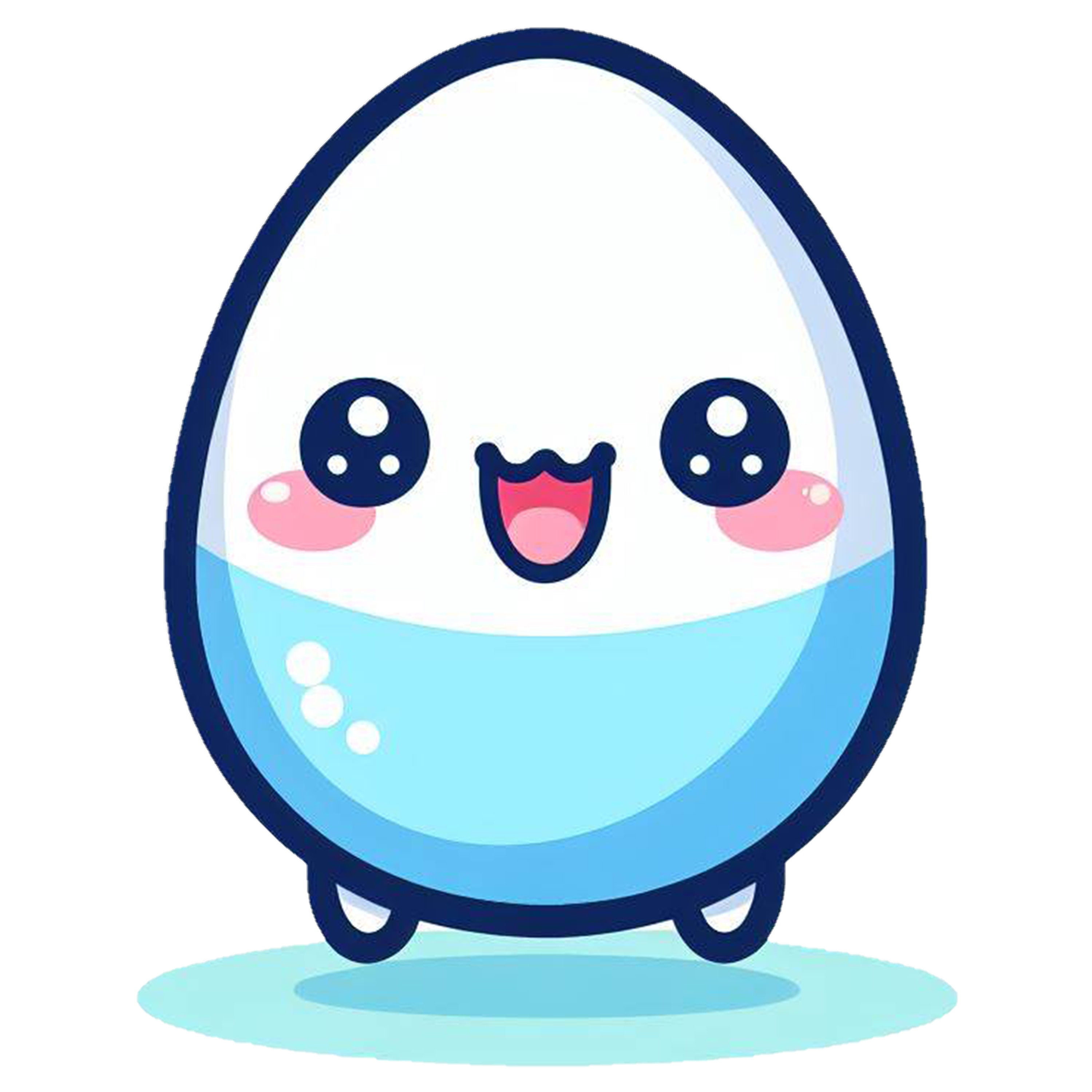 2 Cute & Kawaii Easter Egg Design TEMPLATES (TRANSPARENT PNG) (4k High ...