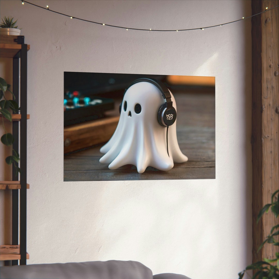 Music Poster Matte Horizontal Posters Ghost Wall Art Funny Poster ...