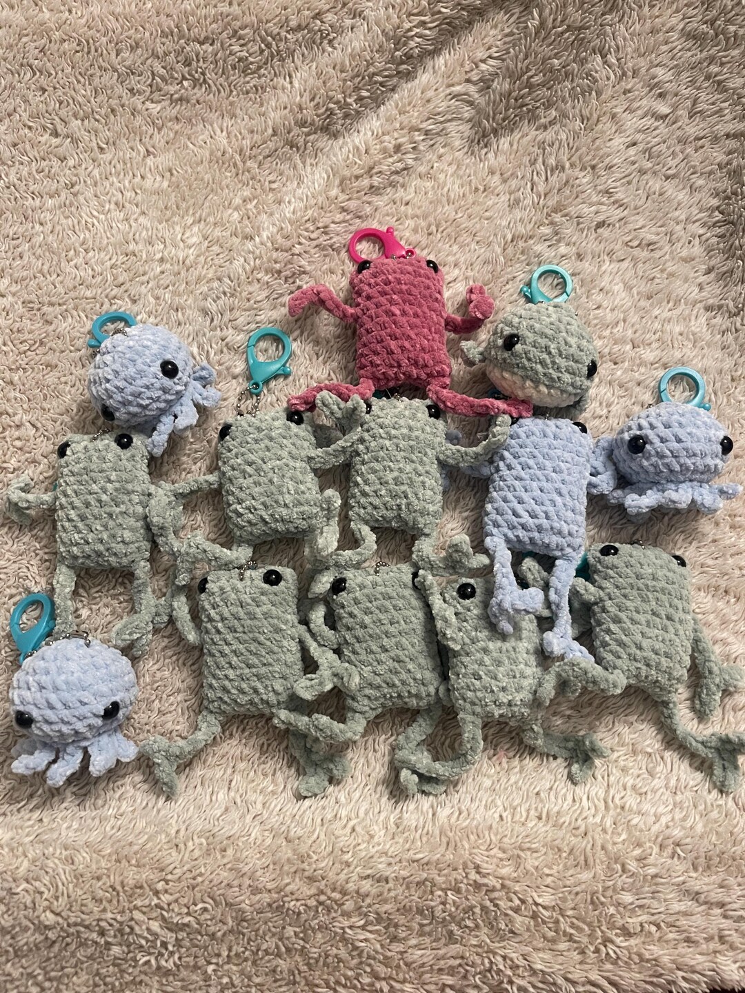 Water Critter Keychains | Handmade Crochet Keychains - Etsy