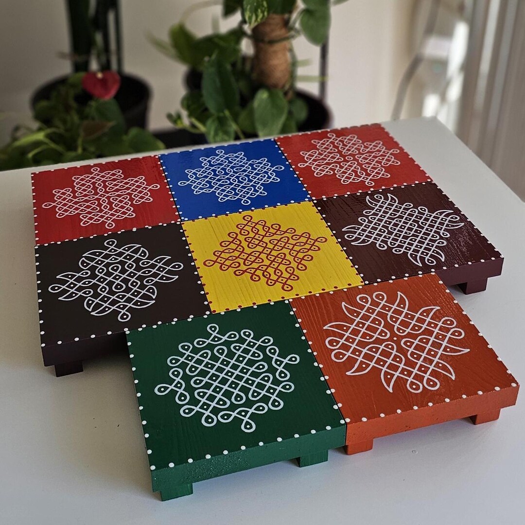 Kolam Manai/pooja Chowki/pooja Peetam - Etsy
