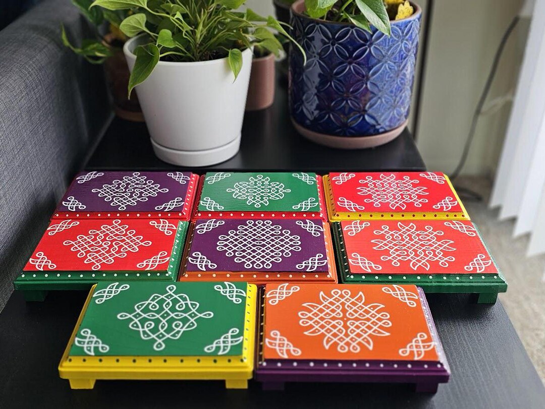 Kolam Manai/pooja Chowki/pooja Peetam - Etsy