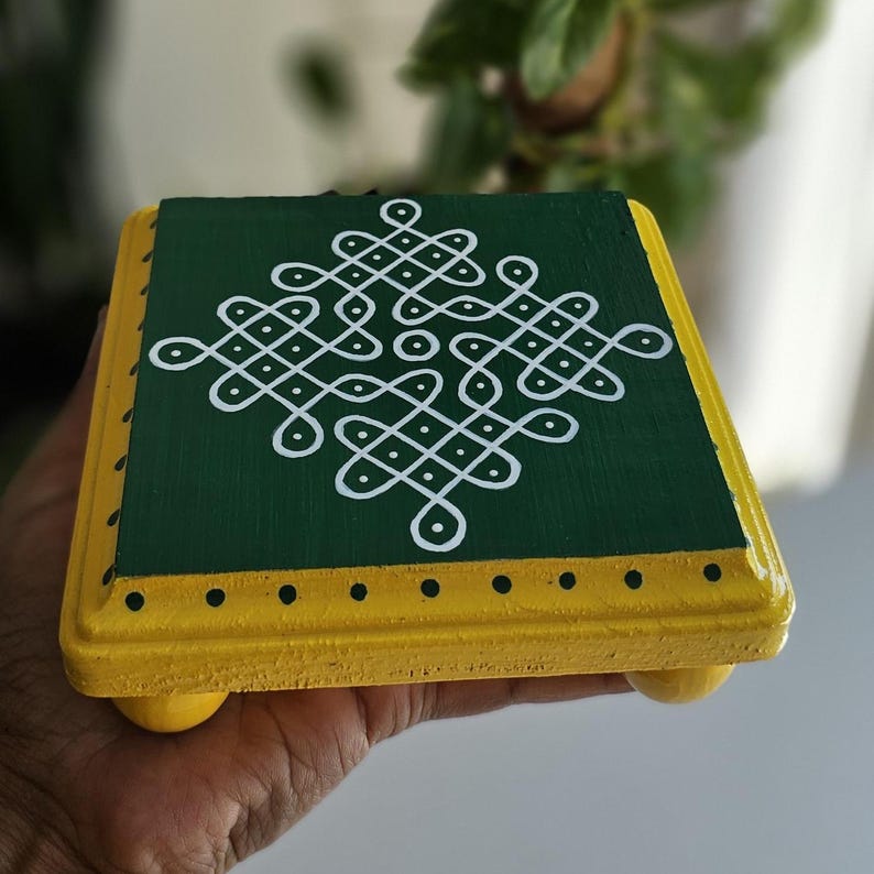 Kolam Manai/pooja Chowki/pooja Peetam - Etsy