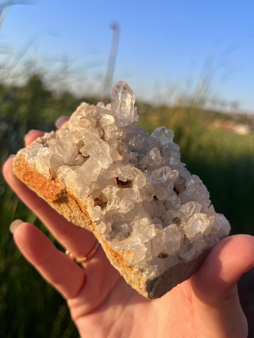 Clear Quartz Slab Cluster - Etsy