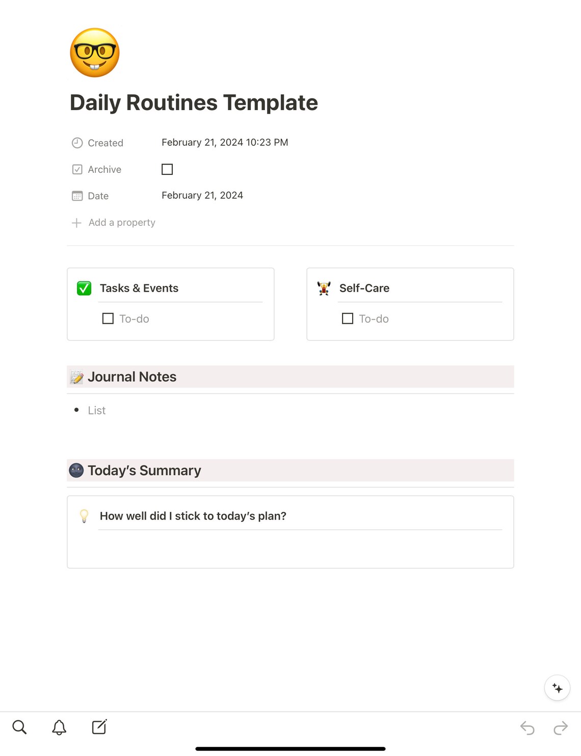 Simple Daily Routines Notion Template | Digital Notion Templates - Etsy