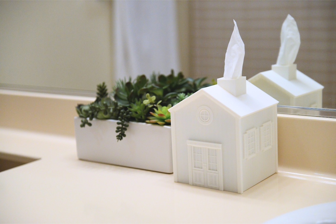 Pink Tissue Box House tissue Box Cover, Living Room, Bedroom, Bathroom ...