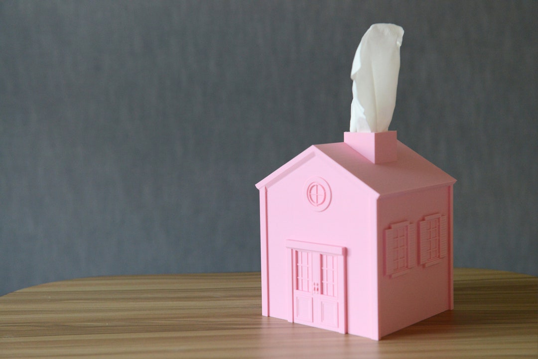 Pink Tissue Box House (tissue Box Cover, Living Room, Bedroom, Bathroom ...