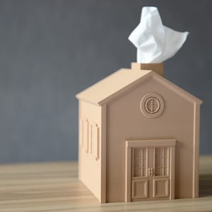 Pink Tissue Box House tissue Box Cover, Living Room, Bedroom, Bathroom ...