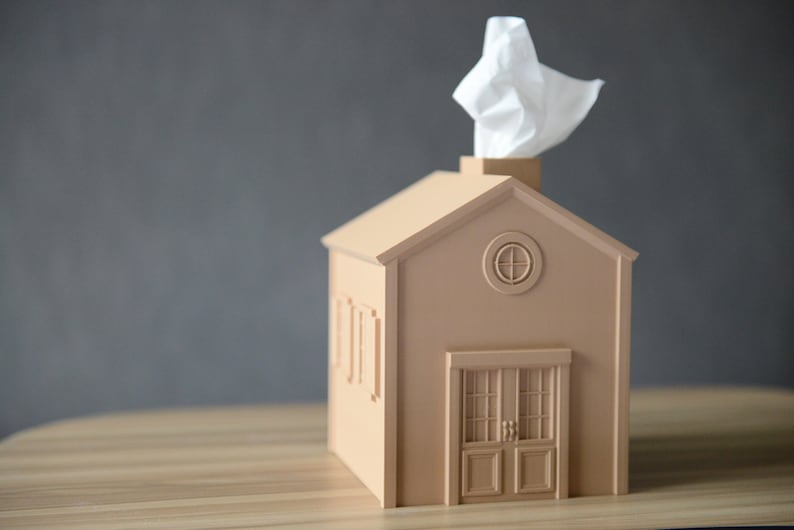 Pink Tissue Box House tissue Box Cover, Living Room, Bedroom, Bathroom ...