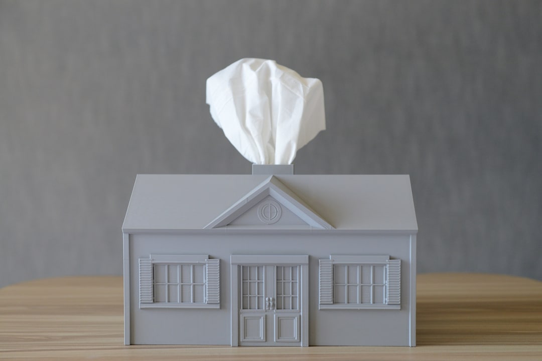 Rectangle Large Tissue Box Cover House - (tissue Box House Décor ...
